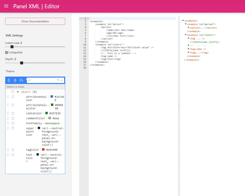 PyCafe - Panel - XML Editor showcasing panel-xml-editor PyCafe - Panel - XML Editor showcasing panel-xml-editor